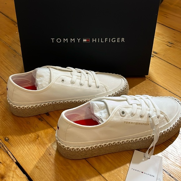 Tommy Hilfiger | Shoes | Tommy Hilfiger Platform Sneaker Espadrilles ...